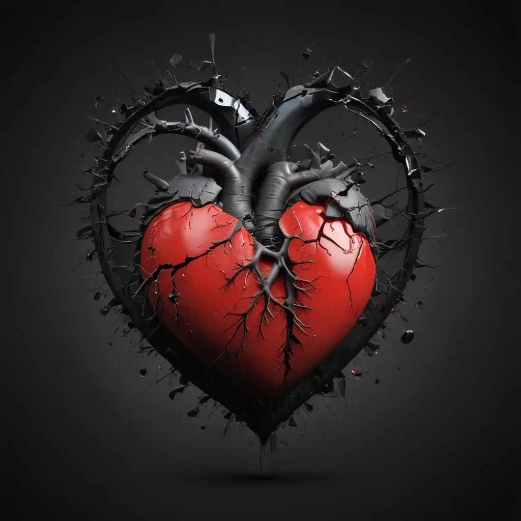 Shattered Heart: A Symbol of Love's Fragility and Resilience Explored