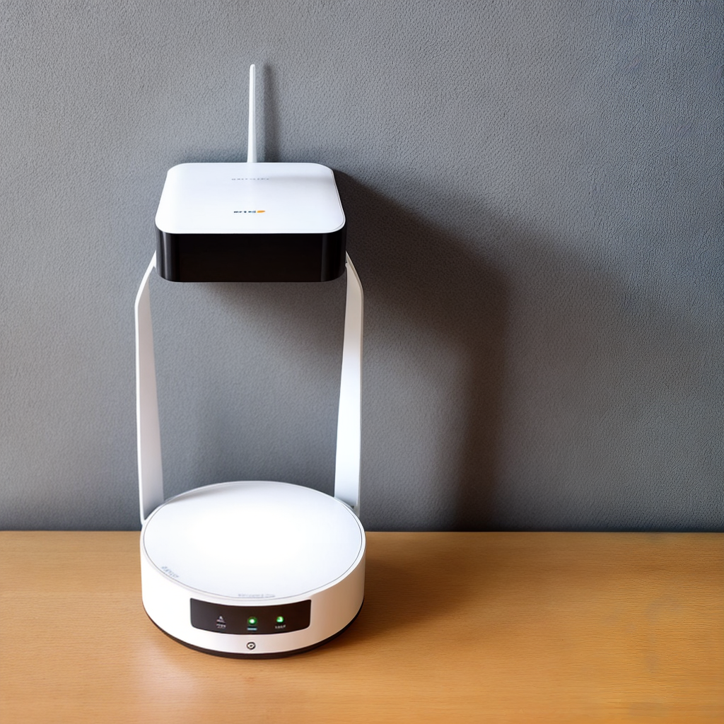 white router with 4 antennas