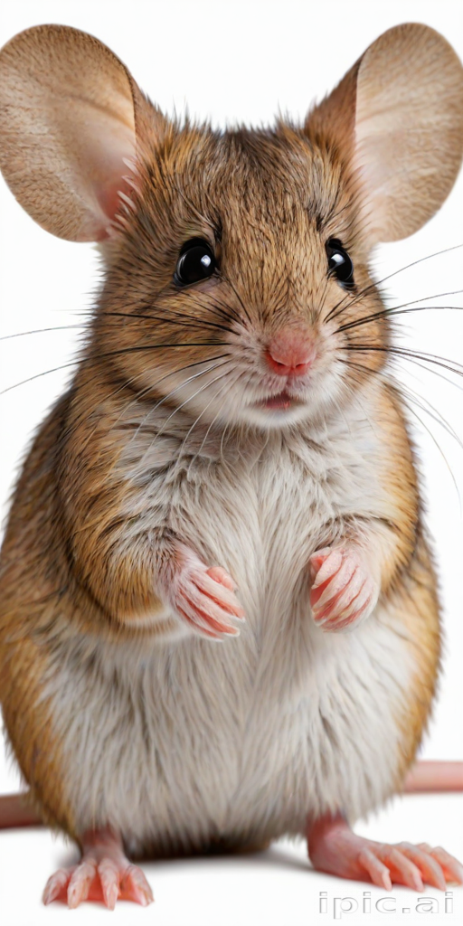 A Cute and Adorable Mouse with Big Ears and Tiny Paws.
