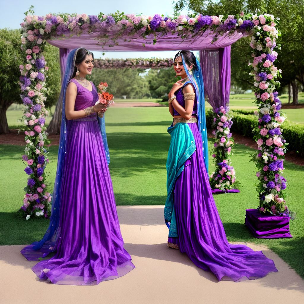 wedding entry gate for haldi (use purple colur and blue colour flowers)