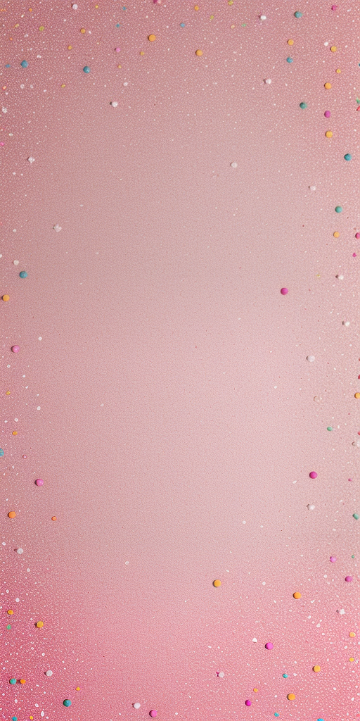 Whimsical Pink Background with Colorful Sprinkles and Dazzling Stars