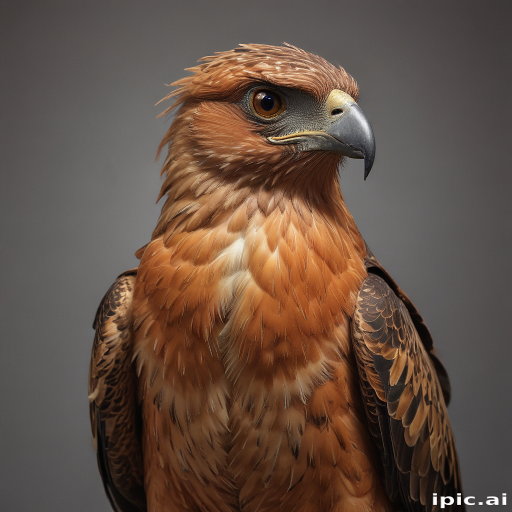 A Majestic Portrait of a Regal Eagle Showcasing Its Stunning Features