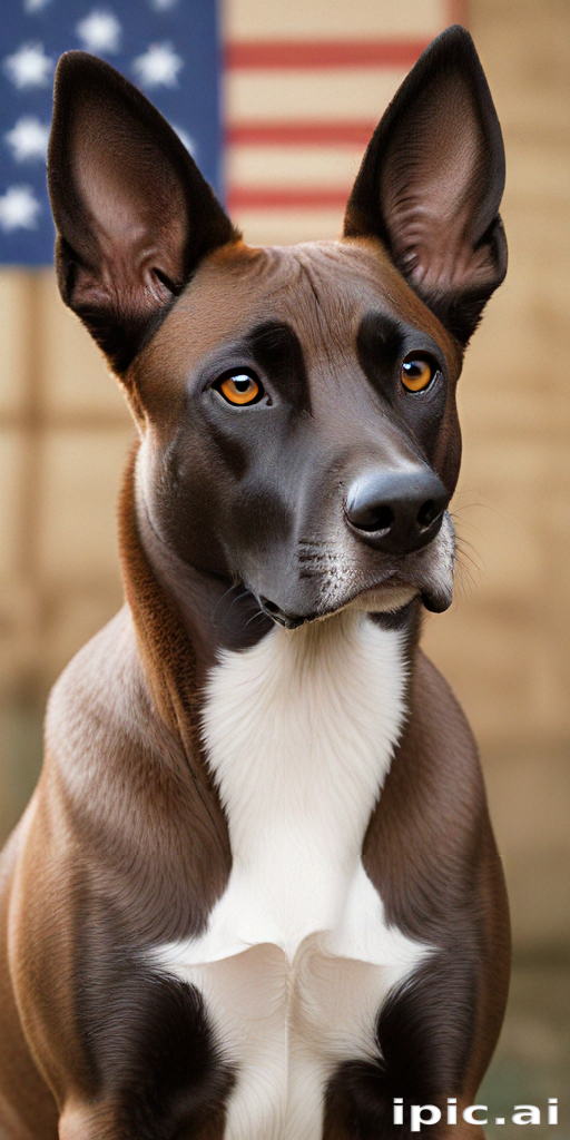 Portrait of a Beautiful Dog with a Unique Coat and Expression