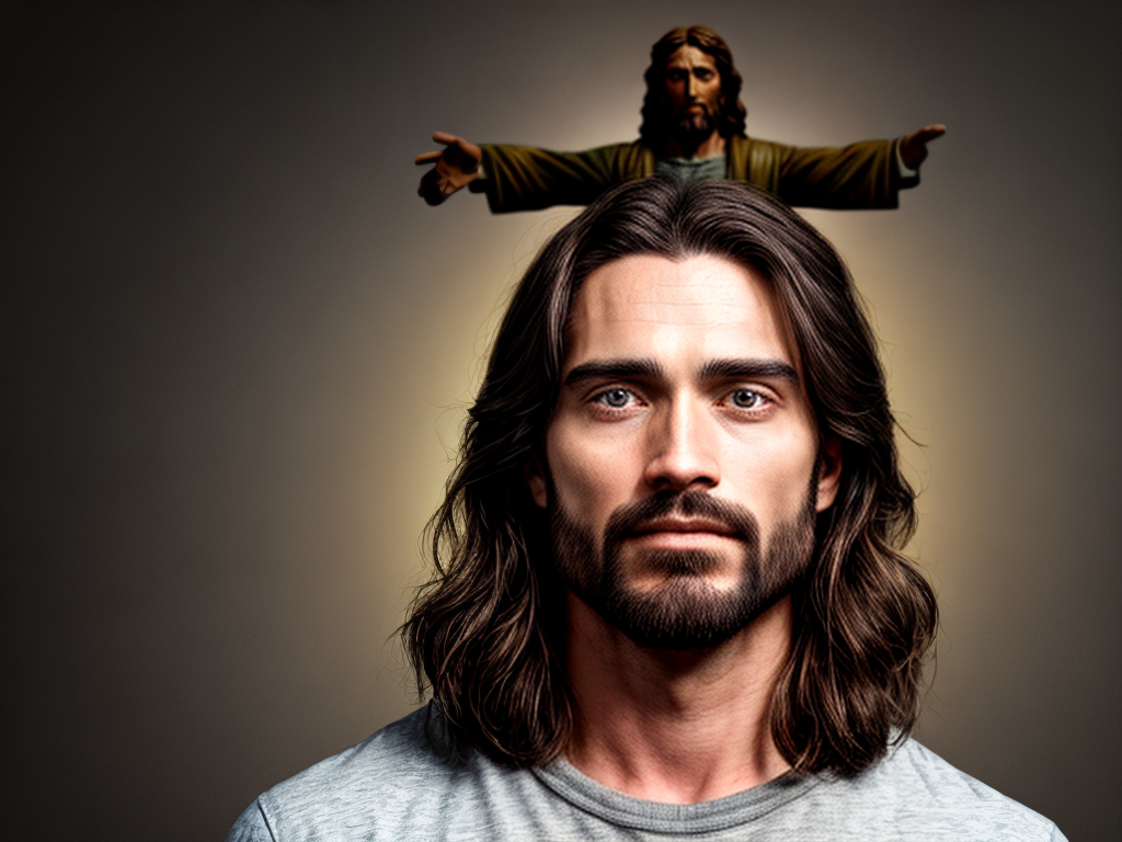 Jesus, but with this guy's face: http://qx.bz/Marc-Face.jpg