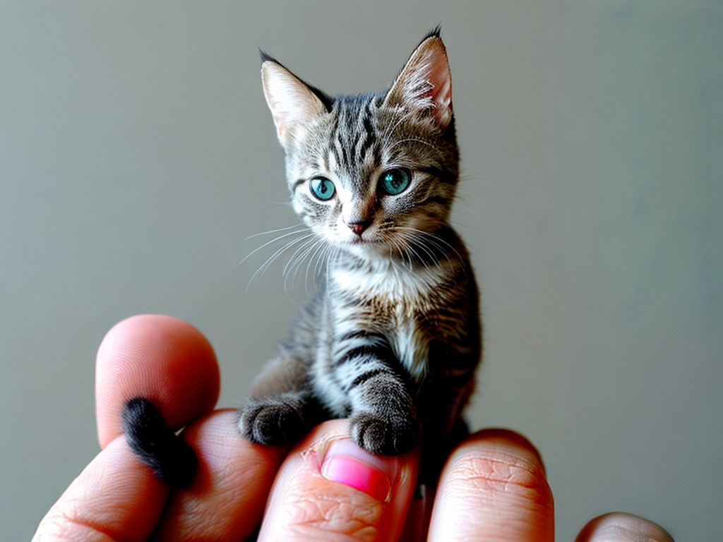 cute cat on my finger