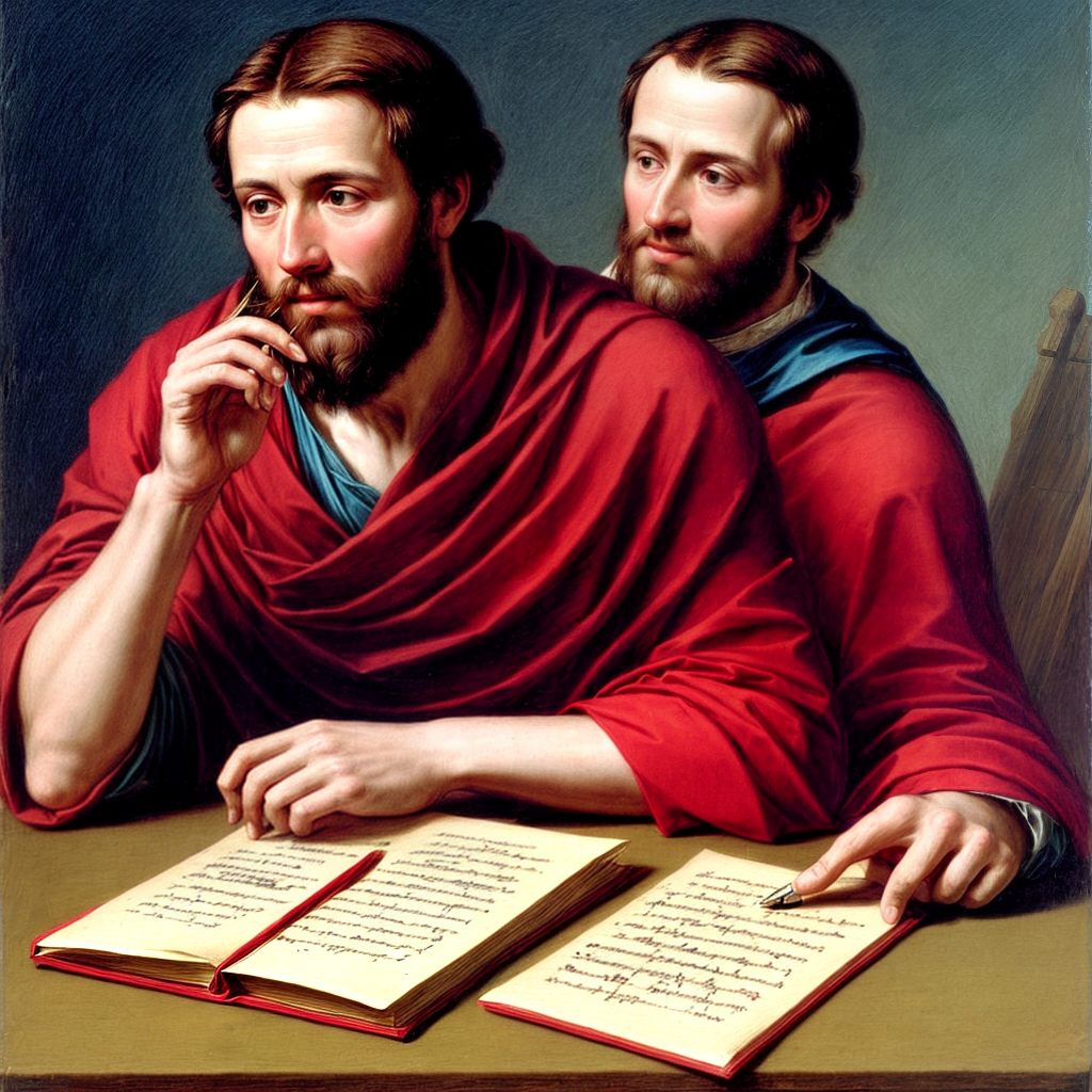 apostle paul writing a letter