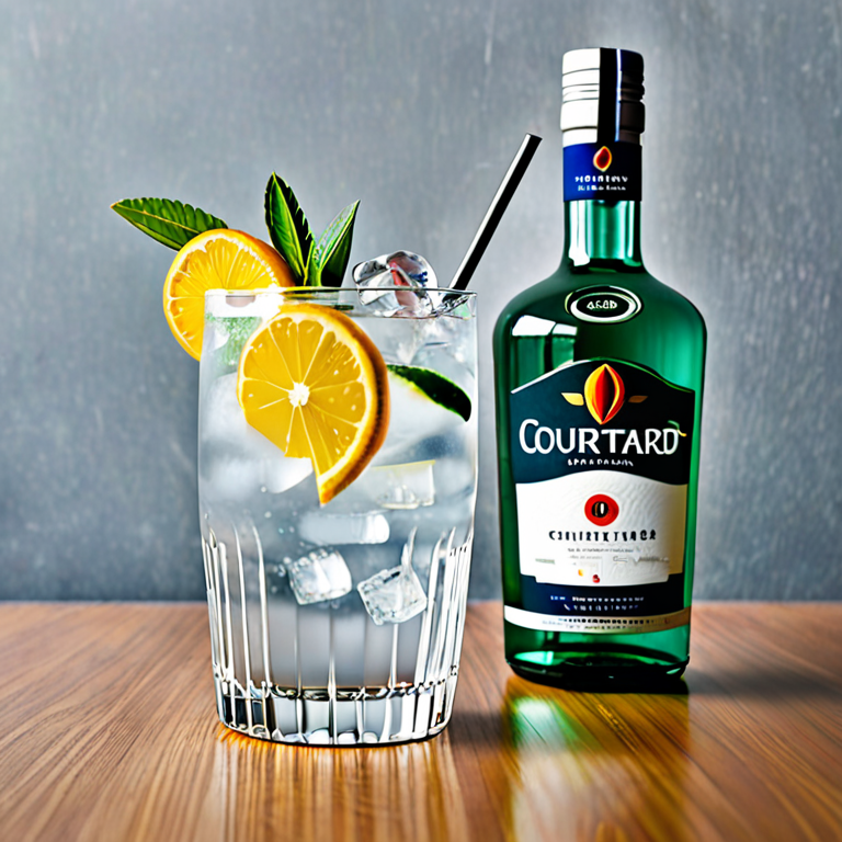 gin and tonic bottle of courtyard by marriott