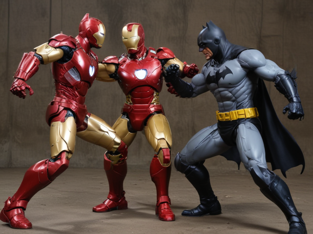 Iron man vs Batman fight