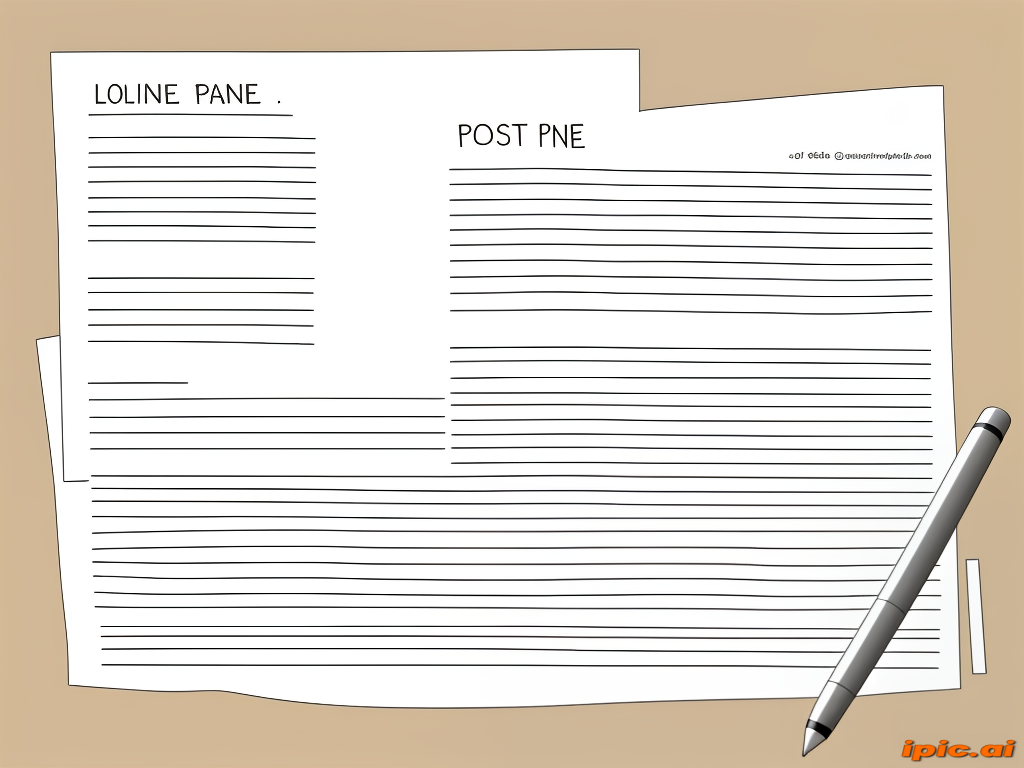 Blank Note Pages with a Pen Ready for Writing Important Thoughts