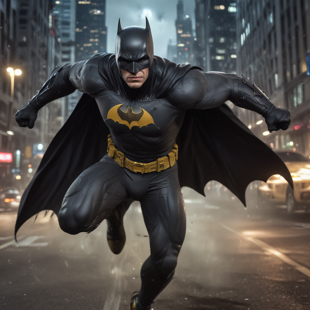 batman and the flash combined, running