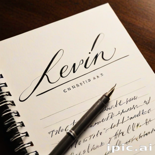 Elegant Handwritten Name in a Notebook with a Stylish Pen