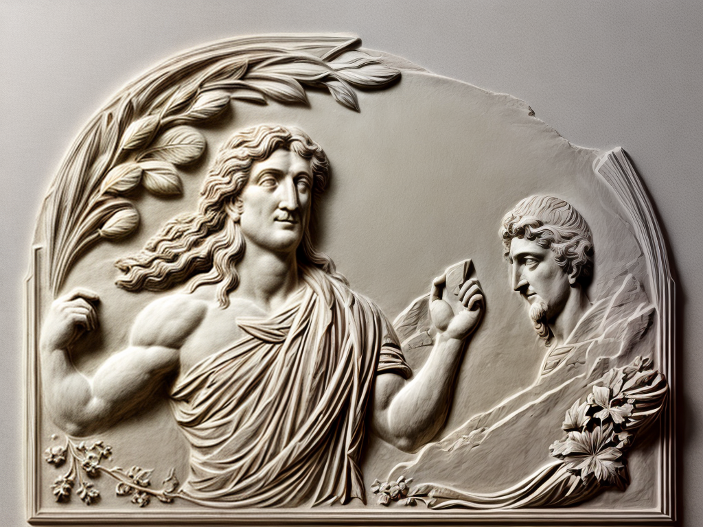 decorative plaster bas-relief