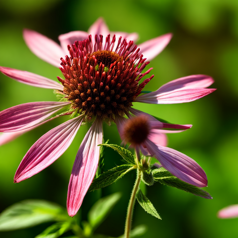 close up image of bee balm plant in flower