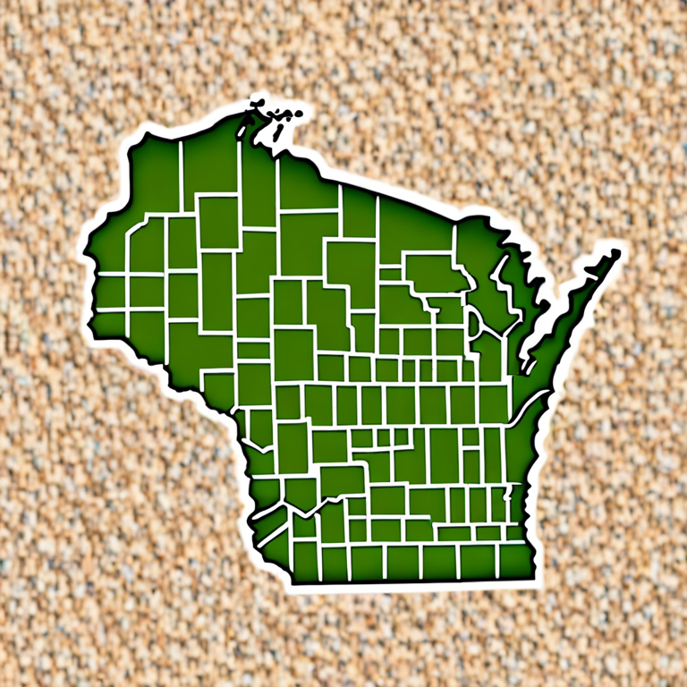 Wisconsin state shape