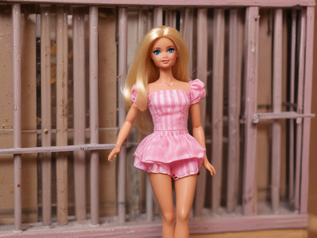 Barbie doll in prison cell