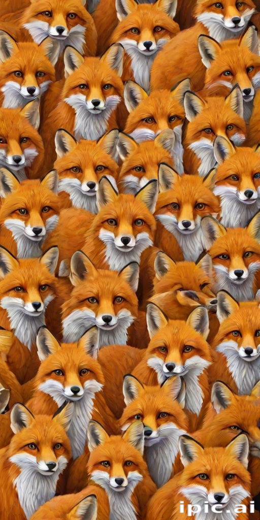 A Vibrant Gathering of Foxes: A Beautiful Display of Nature’s Charm