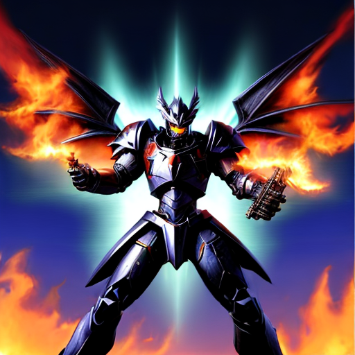 faceless armor monsters Yu-Gi-Oh style, background fire, sword, dragon