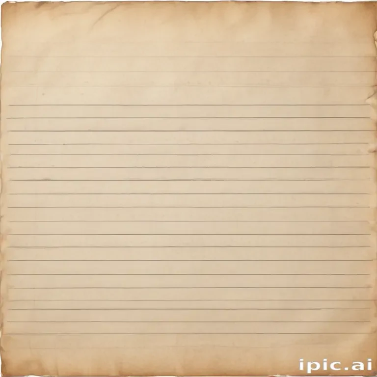 Blank Vintage Paper with Horizontal Lines for Writing and Creativity