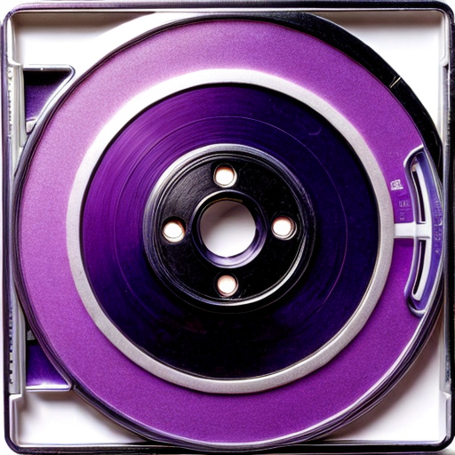 Purple VHS tape
