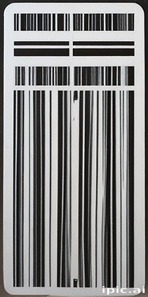 Abstract Composition of Vertical Lines in Monochrome Black and White Design