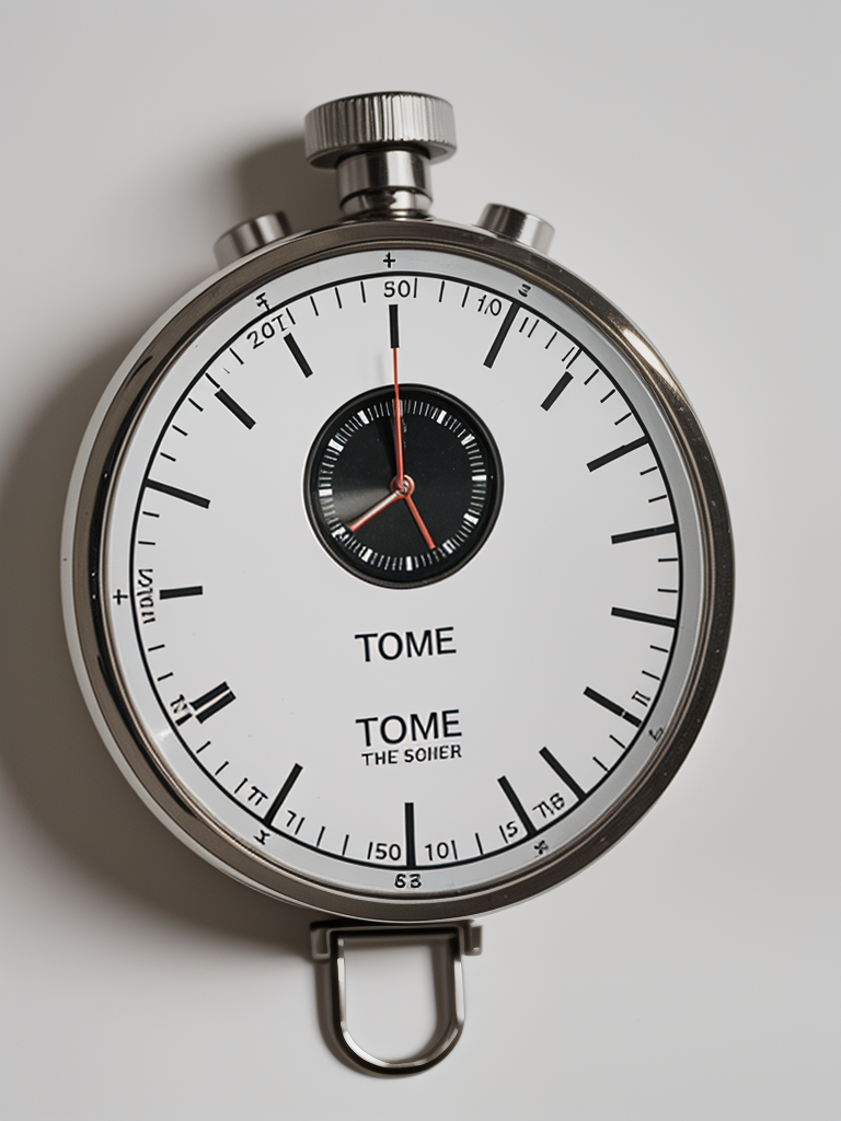 Classic Stopwatch Displaying Time with Elegant Design and Minimalist ...