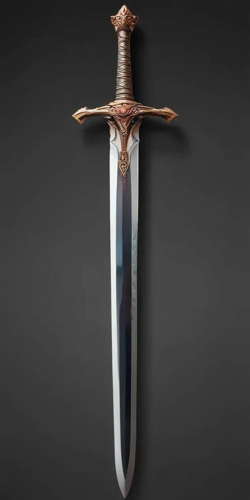 Exquisite Fantasy Sword with Intricate Design and Gleaming Blade ...