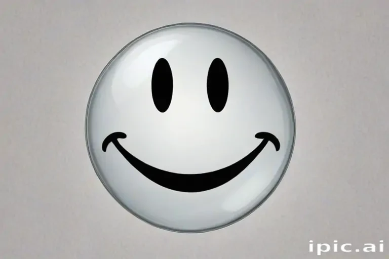 A Cheerful Smiley Face Icon with a Simple, Friendly Design.