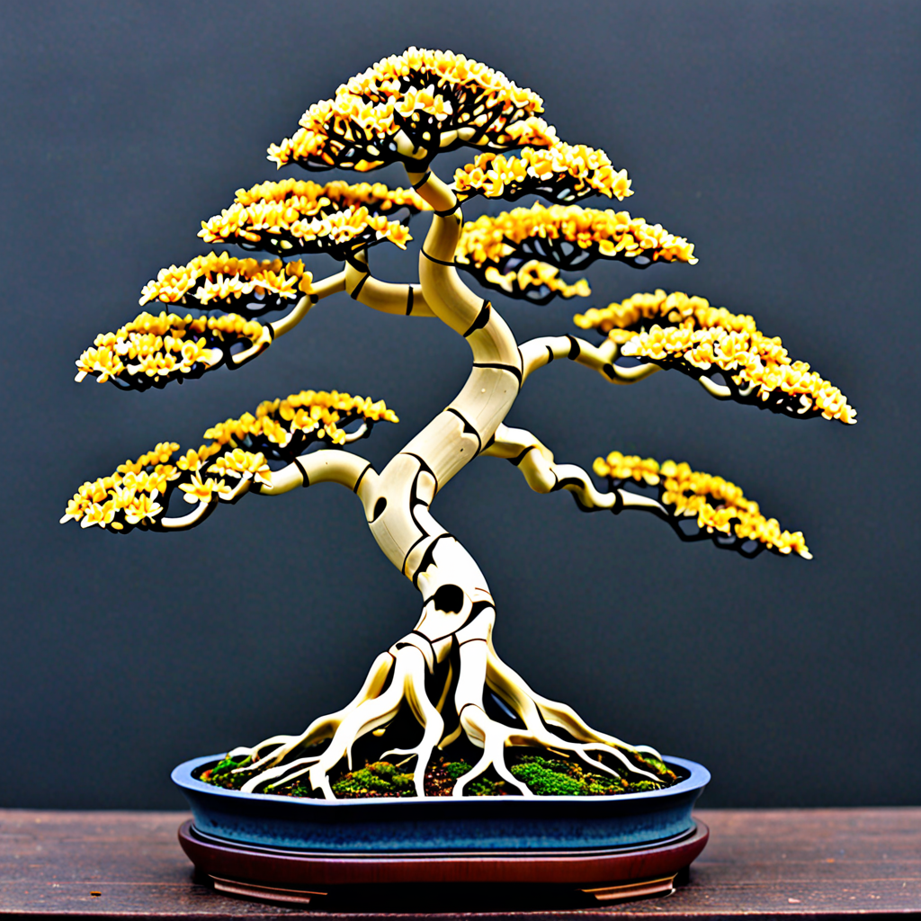 Bonsai Tree Made Out Of Bones