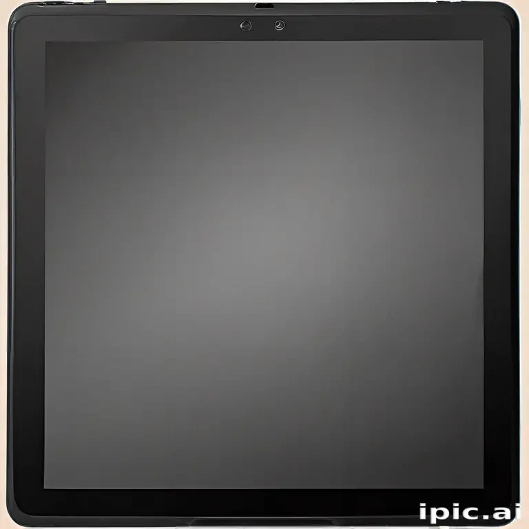 Empty Screen of a Modern Tablet Ready for Use and Exploration