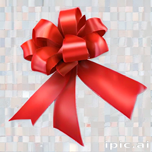 Beautiful and Elegant Red Bow Perfect for Gift Wrapping and Decorations