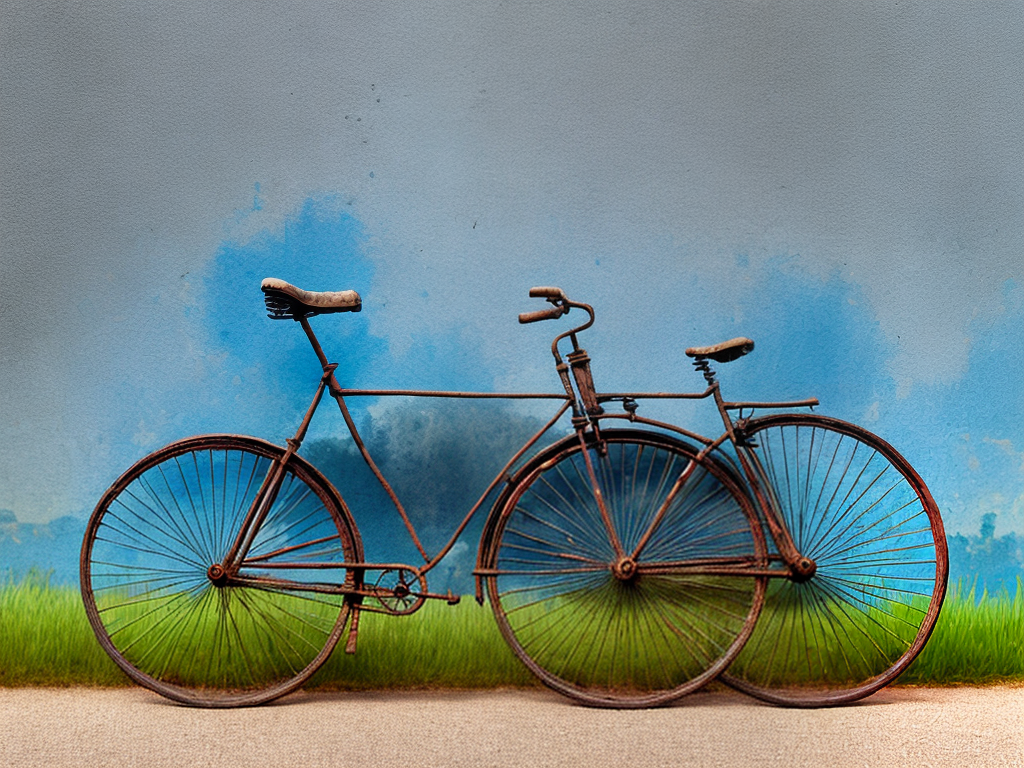 medieval ironwork bicycle