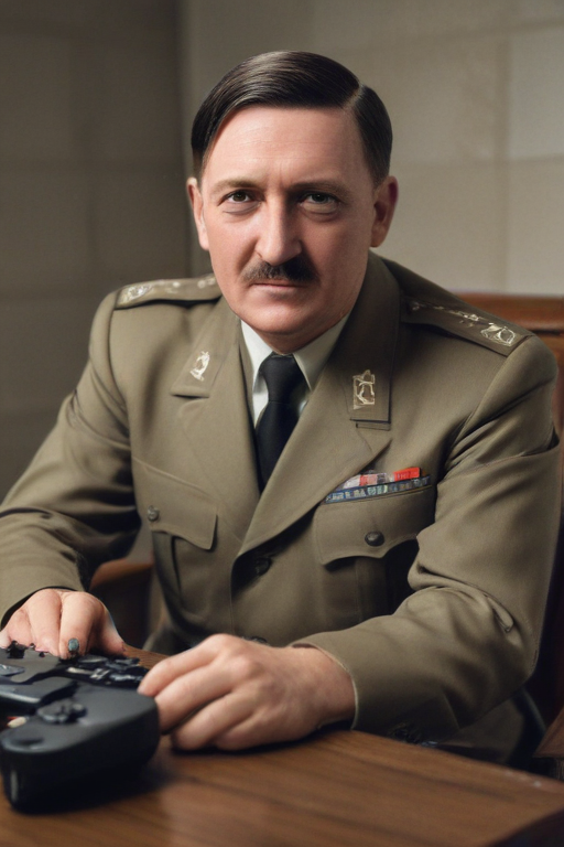 Hitler playing fortnite