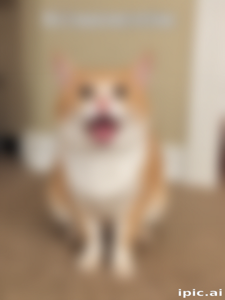 A Playful Dog Sitting Happily in a Cozy Indoor Space.