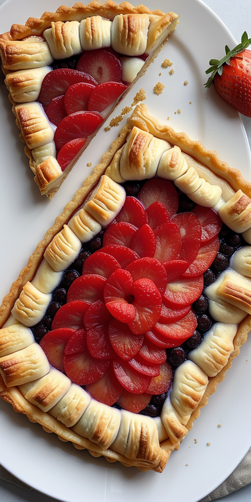 Deliciously Crafted Fruit Tart with Vibrant Layers of Fresh Berries and ...