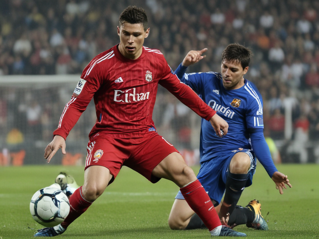 ronaldo beating messi