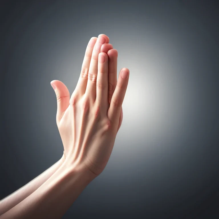 Two Hands Coming Together in a Gesture of Unity and Peace
