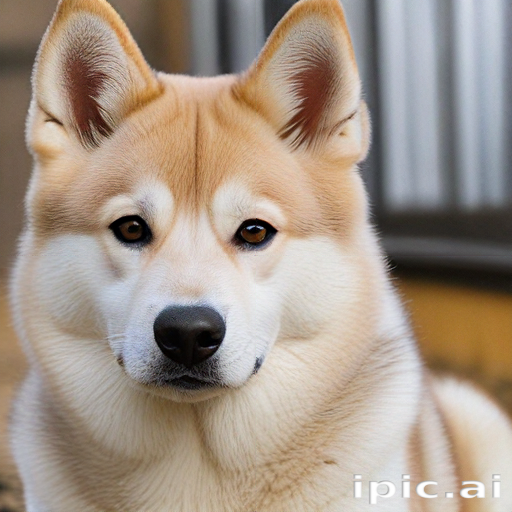 A Beautiful Shiba Inu Dog with Fluffy Fur and Expressive Eyes.
