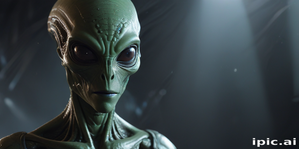 An Intriguing Close-Up of an Alien Being with Unique Features