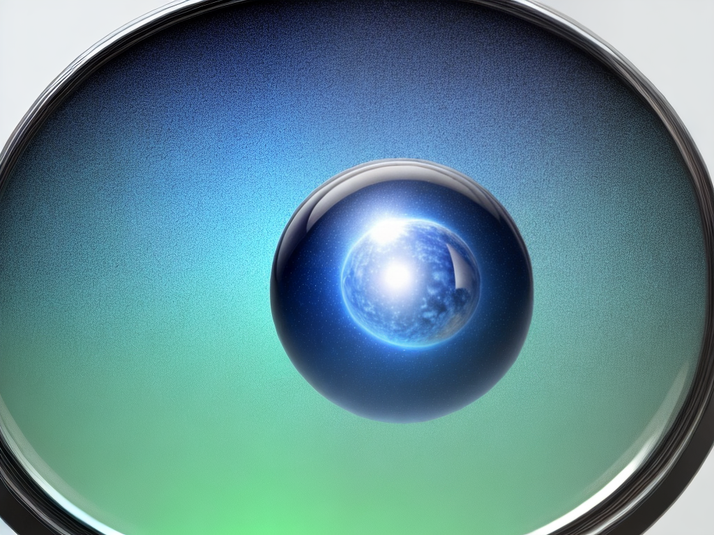 crystal ball showing a person voting