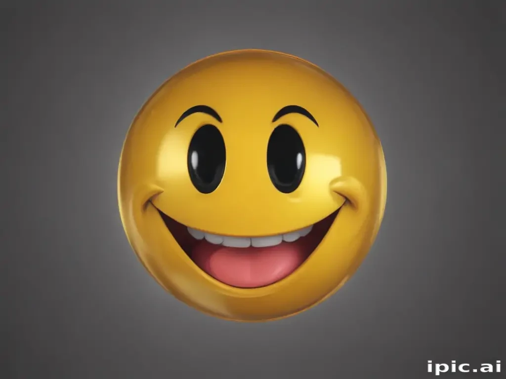 A Bright and Cheerful Smiley Face Radiating Joy and Positivity.