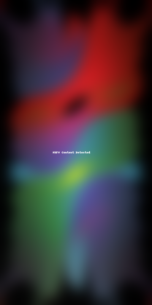 Colorful Abstract Background with Warning of Inappropriate Content Detected