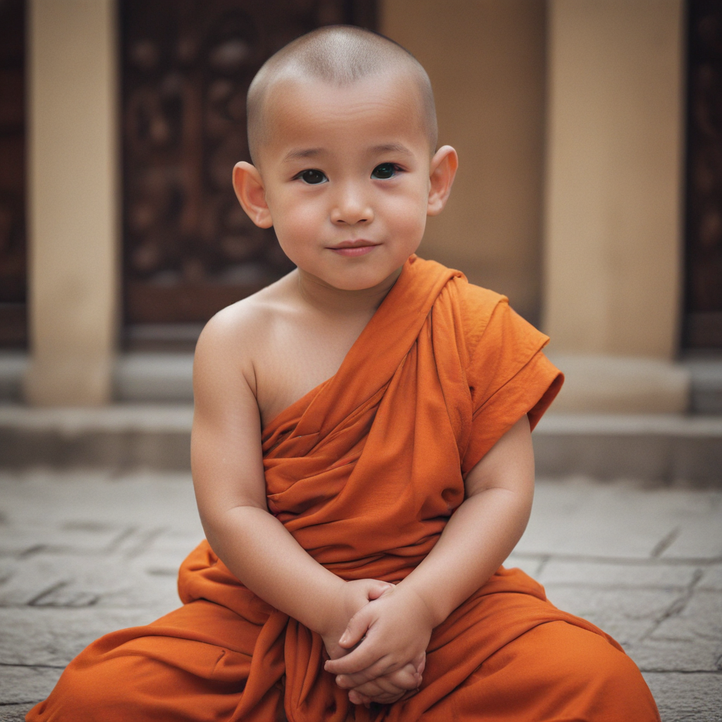 Cute monk