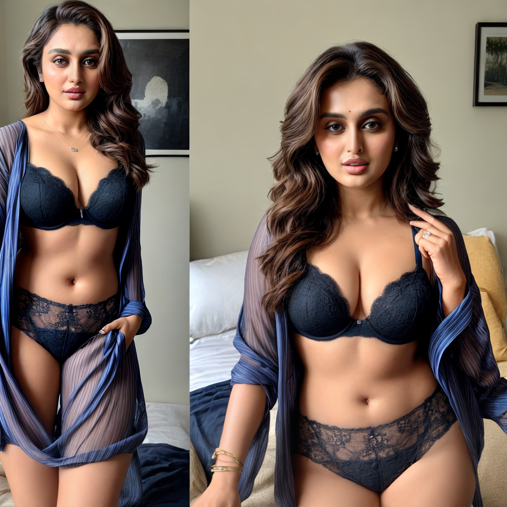 framed picture of Gorgeous Huma Qureshi in bra