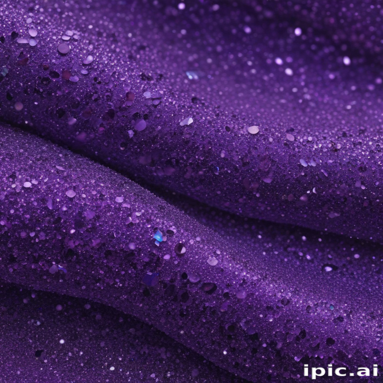Sparkling Purple Fabric with Glittering Texture in a Shimmering Display