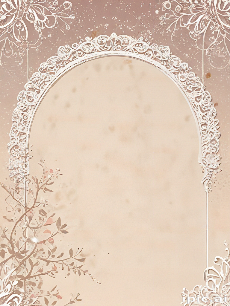 Elegant Decorative Frame with Floral Motifs for Personalized Messages ...