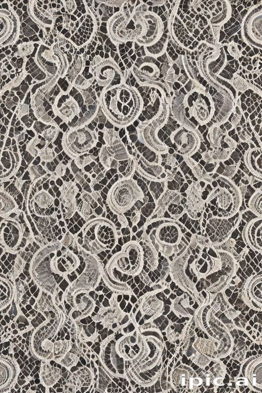 Delicate Intricate Lace Pattern with Elegant Swirls and Floral Motifs ...