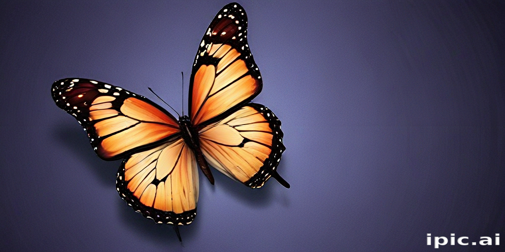 A Beautiful Monarch Butterfly with Vibrant Orange and Black Wings