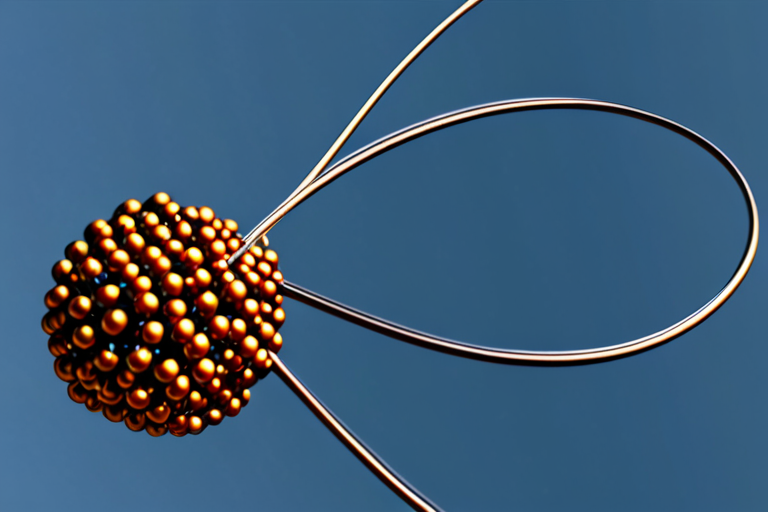 An artistic representation of a uranium atom