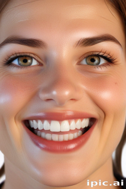 A Bright and Cheerful Woman with a Radiant Smile and Sparkling Eyes.