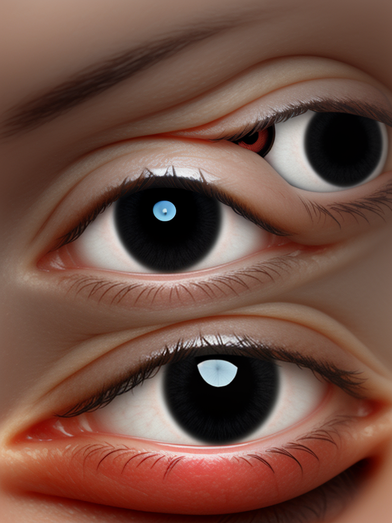 Close-Up of Three Intriguing Eyes with Unique Features and Expressions
